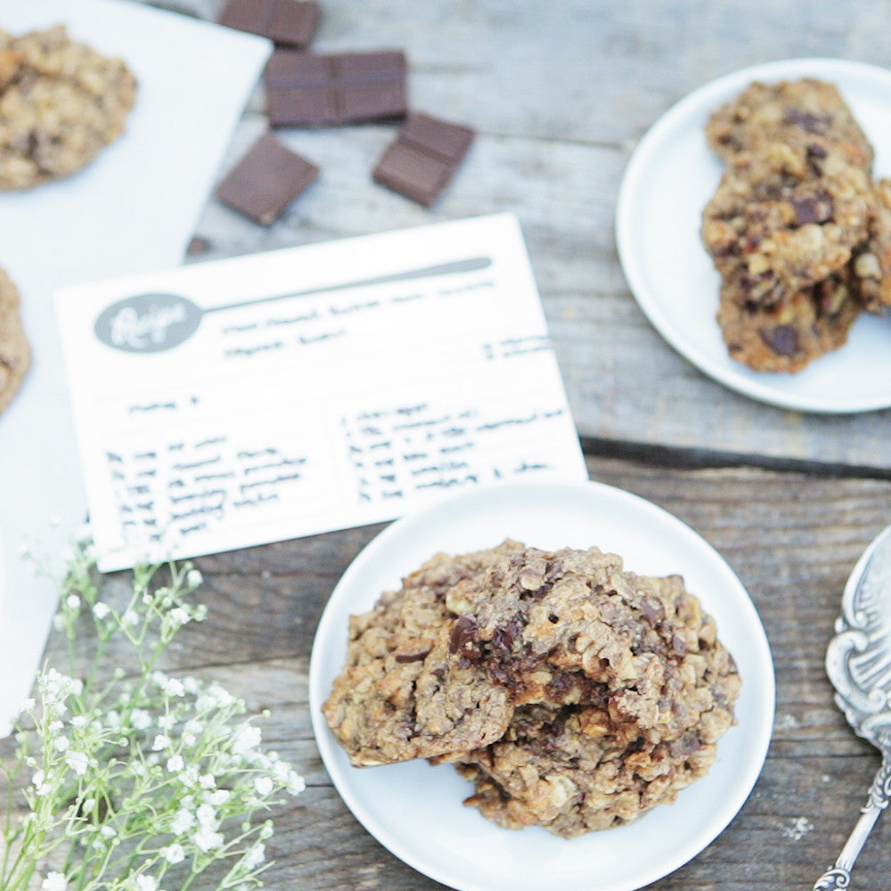 Maca Almond Butter Chocolate Chip Cookies – Choc & Juice